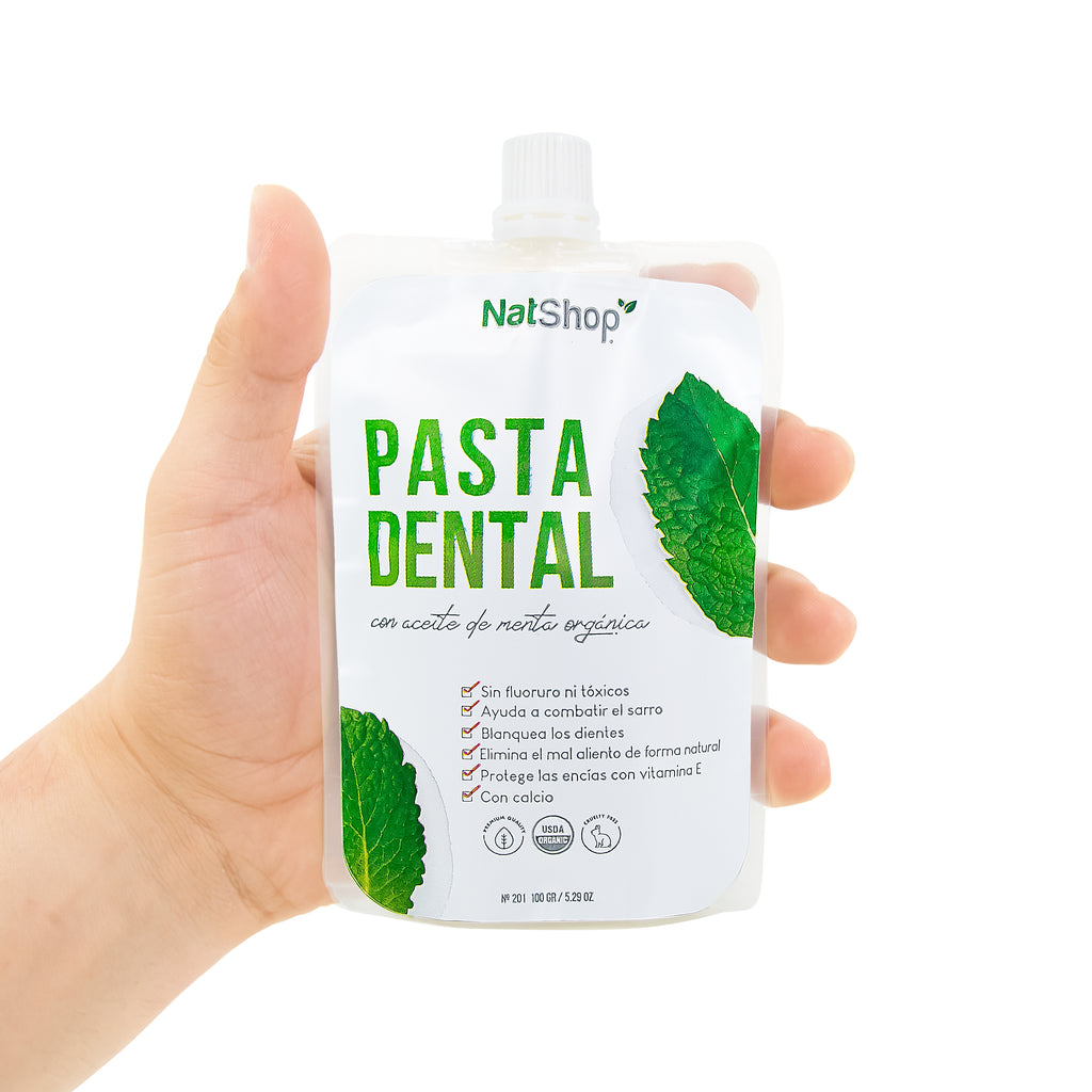 Pasta dental natural 100g - Menta USDA Organic – Natshop